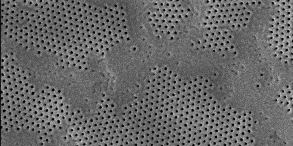 Connecting membrane pores and production parameters via machine ...